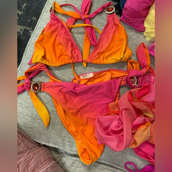 moda minx | Swim | Rio Rainbow Bikini And Wrap | Poshmark